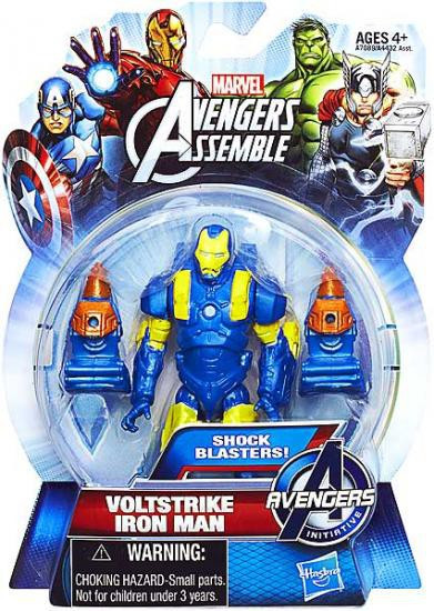 Marvel Avengers Avengers Assemble Voltstrike Iron Man Action Figure ...