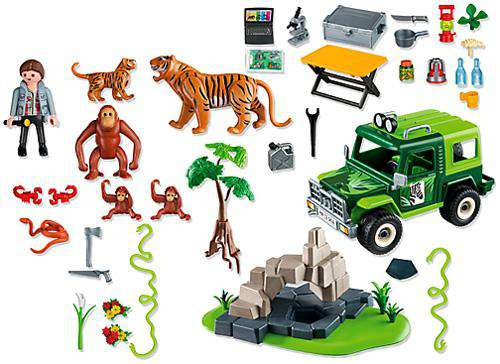 Playmobil Wild Life Jungle Animals Off-Road Vehicle Set 5416 - ToyWiz