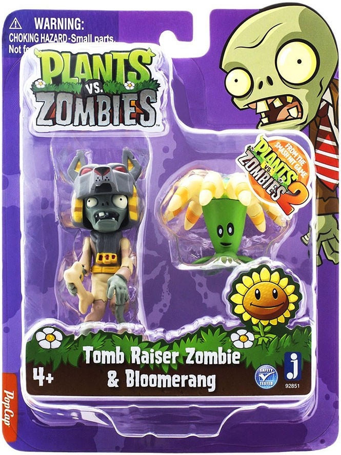 Plants vs. Zombies 2 Tomb Raiser Zombie Boomerang 3 Figure 2-Pack ...
