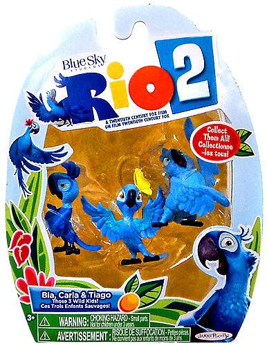 Rio 2 Bia, Carla Tiago Mini Figure 3-Pack Jakks Pacific - ToyWiz
