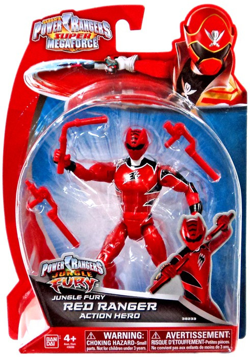 Power Rangers Super Megaforce Jungle Fury Red Ranger Action Hero Action ...