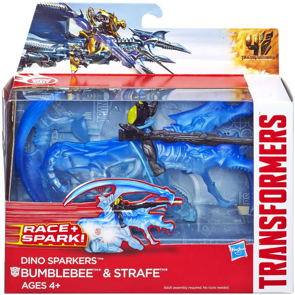 Transformers Age of Extinction Dino Sparkers Bumblebee Strafe Action ...