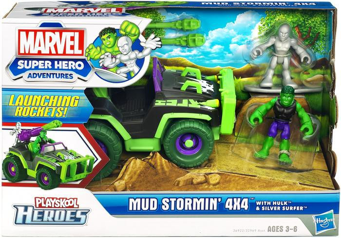 Marvel Playskool Heroes Super Hero Adventures Mud Stormin 4x4 Mini ...