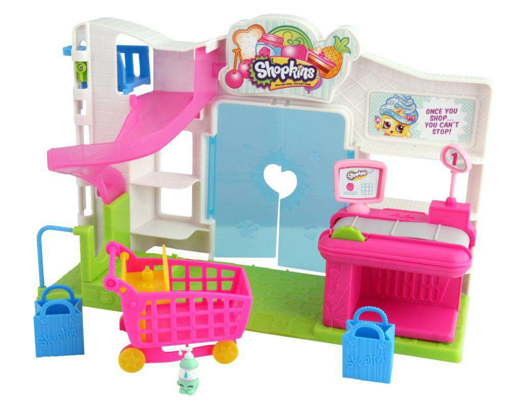 Shopkins Small Mart Supermarket Playset 2 Exclusive Shopkins Moose Toys ...