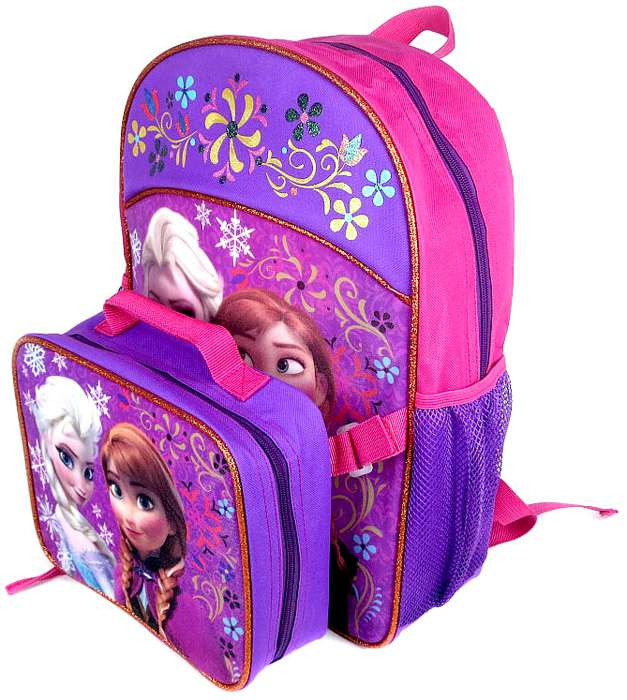 Disney Frozen Anna Elsa Backpack Lunch Tote Combo Kit Fast Forward New ...