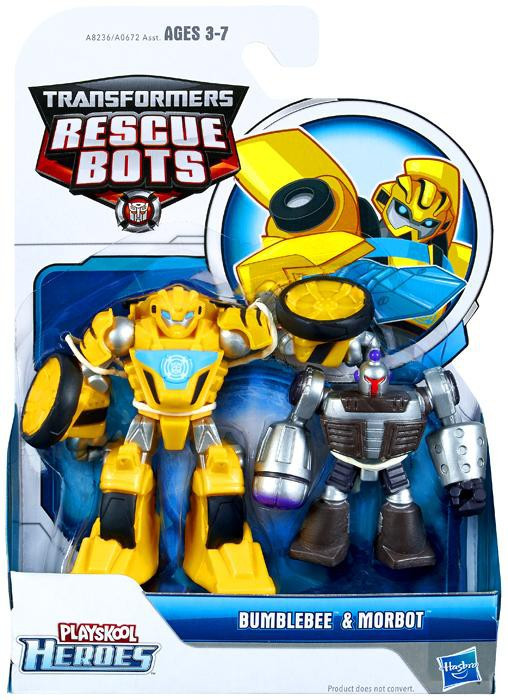 Transformers Playskool Heroes Rescue Bots Bumblebee Morbot Action ...