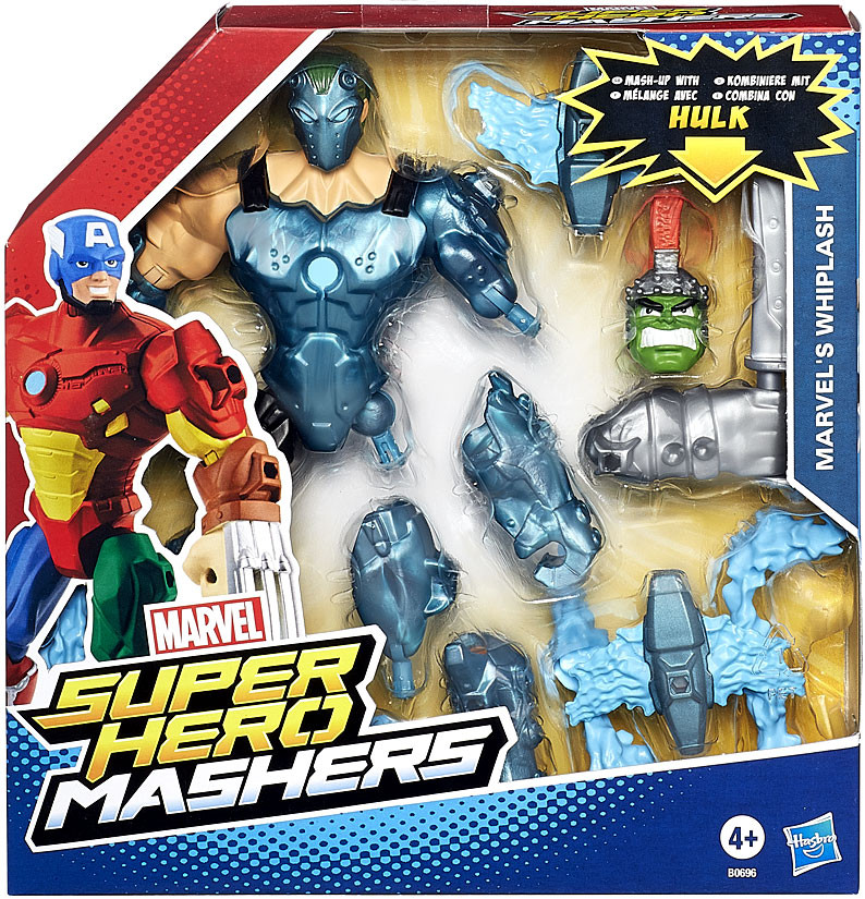Marvel Super Hero Mashers Battle Upgrade Whiplash Action Figure Hasbro ...