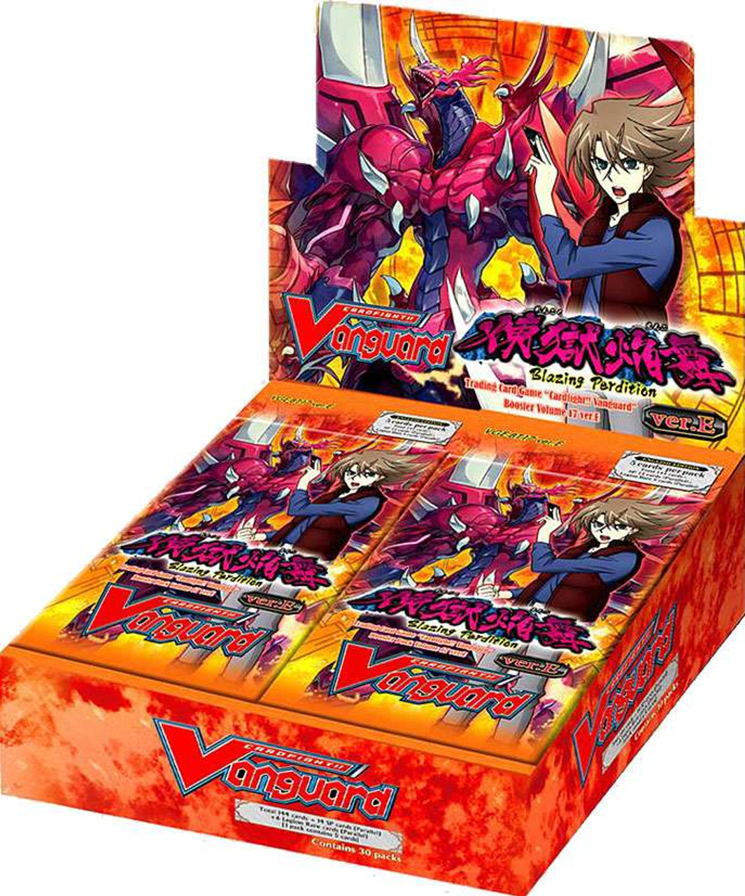 Cardfight Vanguard Trading Card Game Blazing Perdition Booster Box 30 Packs BushiRoad - ToyWiz