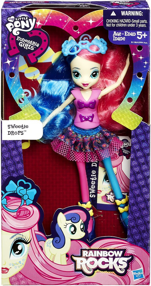My Little Pony Equestria Girls Rainbow Rocks Sweetie Drops 9 Doll Bon ...