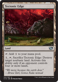Magic The Gathering Commander 2014 Single Card Uncommon Tectonic Edge ...