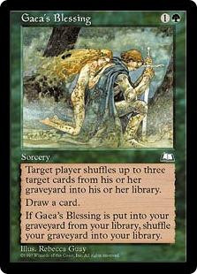 Magic The Gathering Weatherlight Single Card Uncommon Gaeas Blessing ...