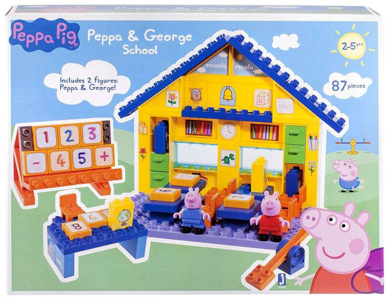 Peppa Pig Peppa George School Construction Set 92698 Jazwares - ToyWiz