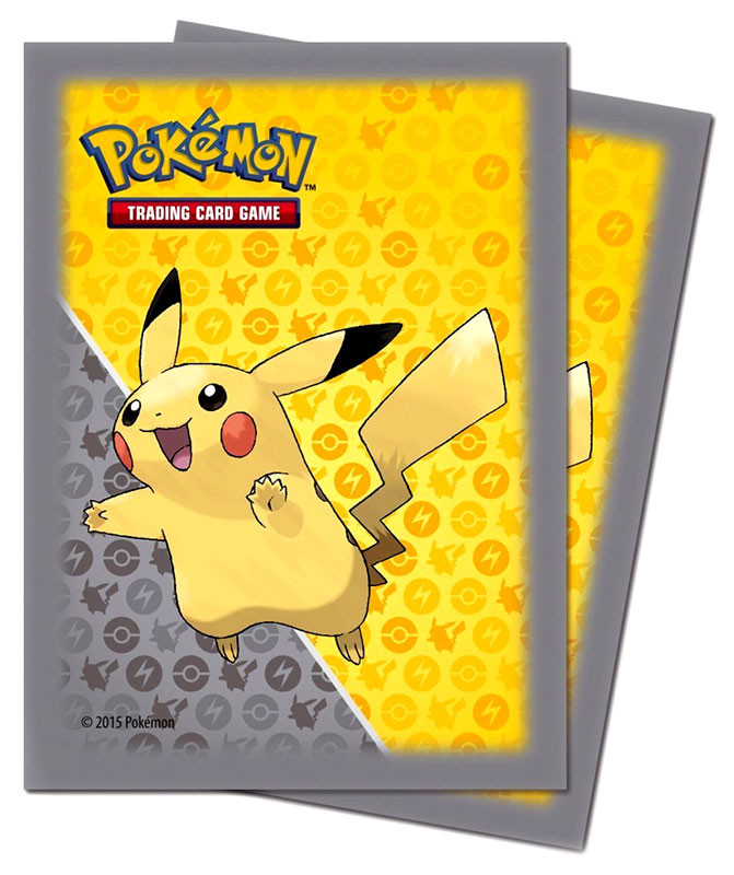 Ultra Pro Pokemon Trading Card Game Pikachu Card Sleeves Yellow Gray Ultra Pro Pokemon Trading Card Game Pikachu Card Sleeves Yellow Gray