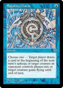 Magic The Gathering Mirage Single Card Common Sapphire Charm - ToyWiz