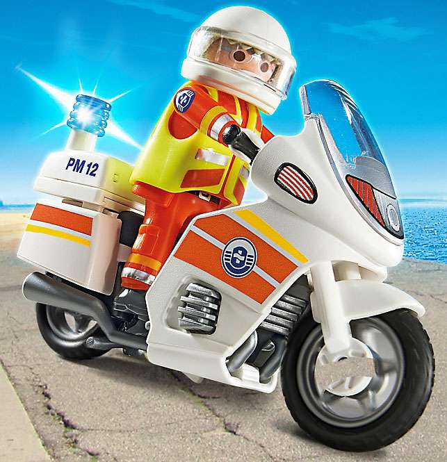 Playmobil City Action Emergency Motorcycle with Light Set 5544 - ToyWiz