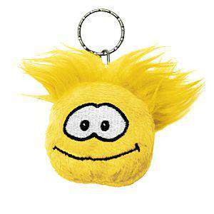 Club Penguin Yellow Puffle Plush Keychain Jakks Pacific - ToyWiz