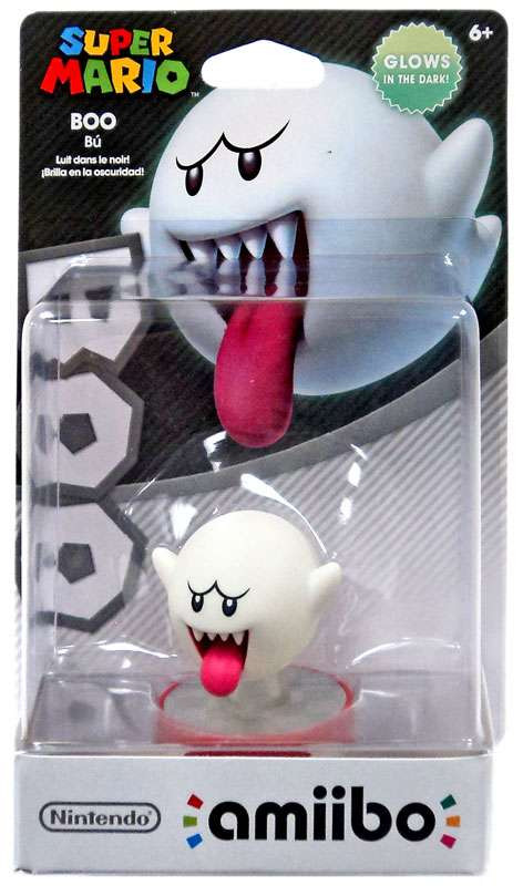 Nintendo Super Mario Amiibo Boo Mini Figure - ToyWiz