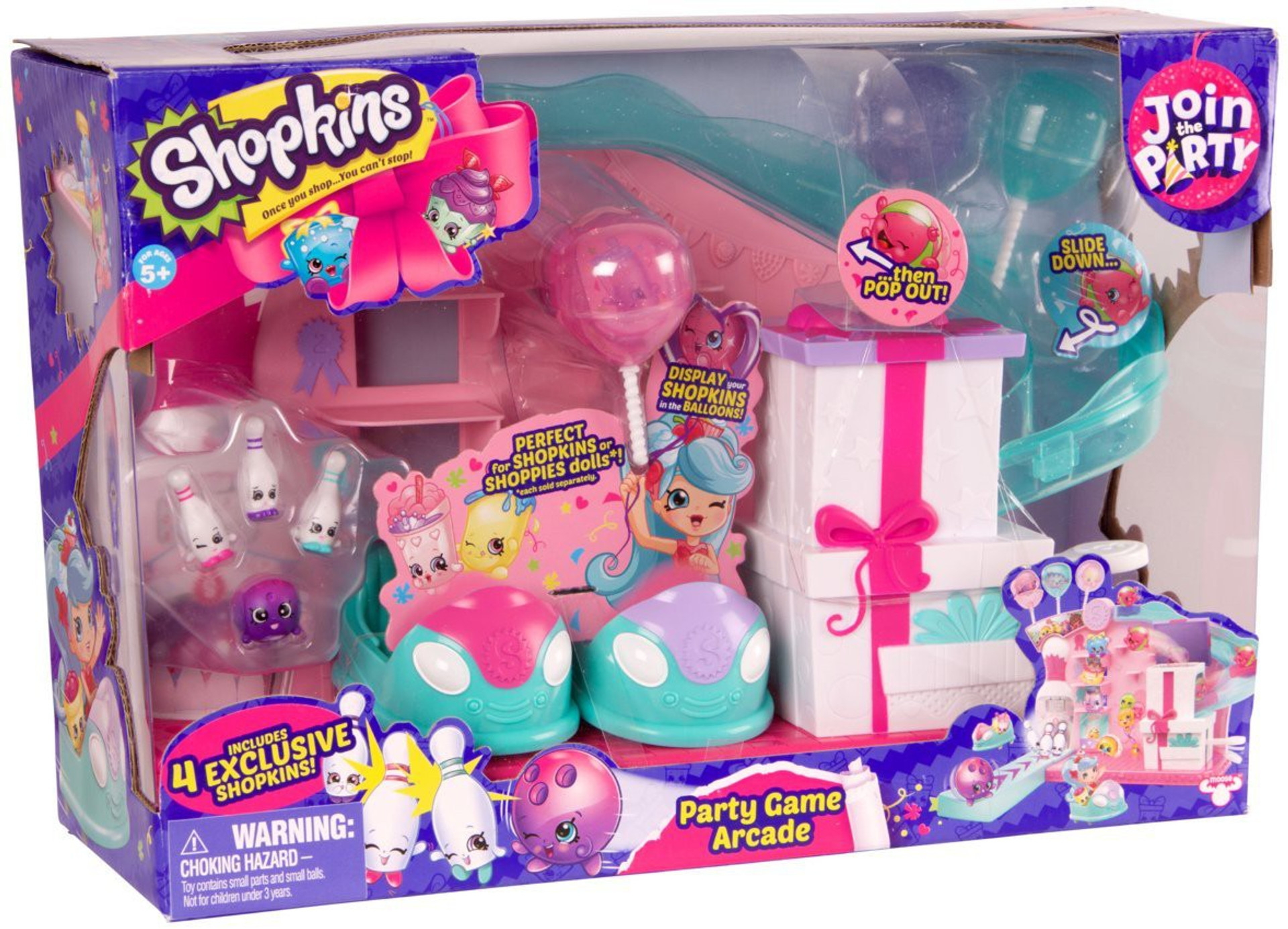 Shopkins Join the Party Season 7 Party Game Arcade Playset Moose Toys ...