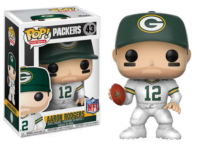 Funko NFL Green Bay Packers POP Football Aaron Rodgers Vinyl Figure 43 ...