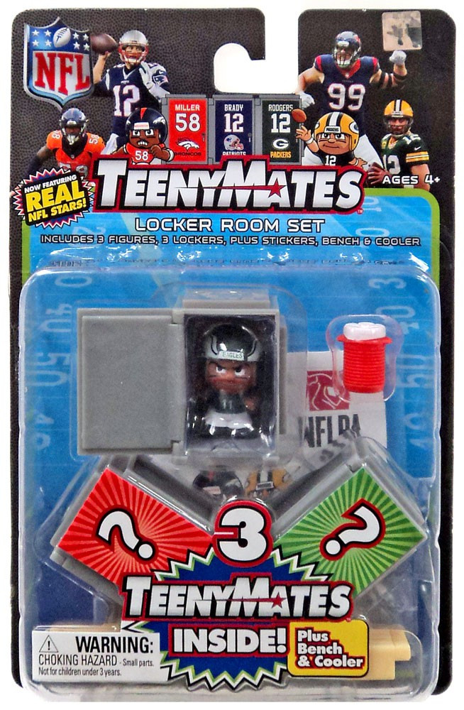 NFL TeenyMates Football Series 6 LOCKER Room Set Party Animal Toys - ToyWiz