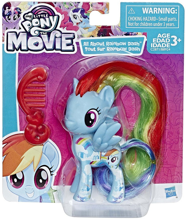 My Little Pony The Movie All About Rainbow Dash Mini Figure Hasbro Toys ...