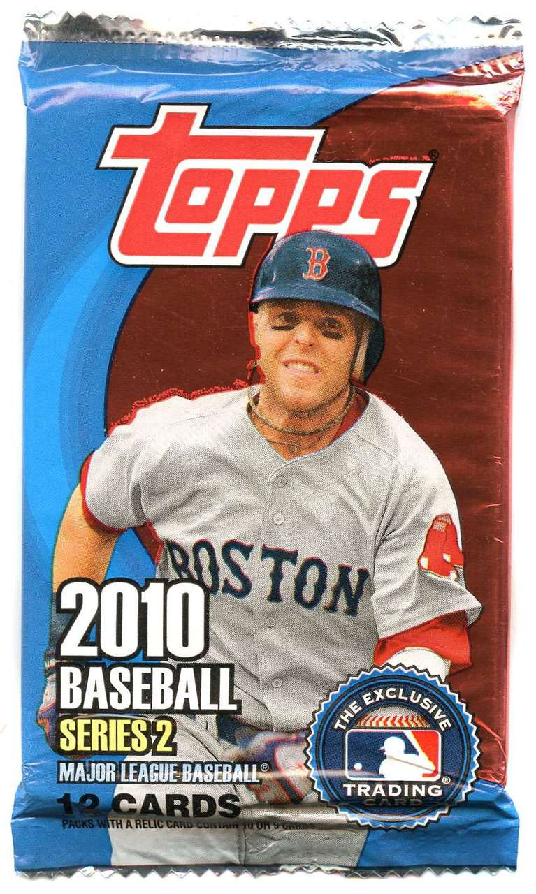 MLB Topps 2010 Series 2 Baseball Trading Card Pack 12 Cards - ToyWiz