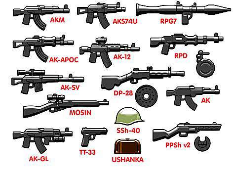 BrickArms Russian V.2 Weapons Pack - ToyWiz
