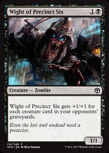 Magic The Gathering Iconic Masters Single Card Common Wight of Precinct ...