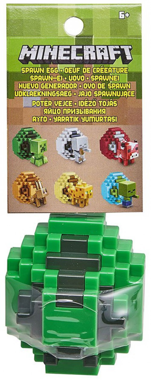 Minecraft Spawn Egg Creeper Mini Figure Mattel Toys - ToyWiz
