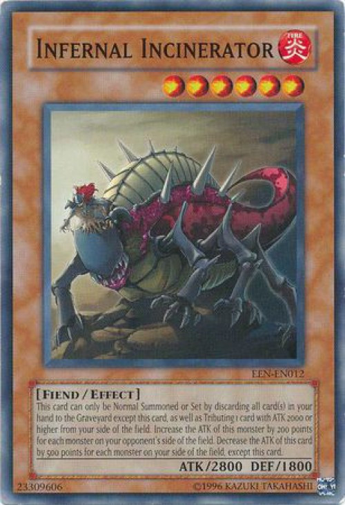 YuGiOh Elemental Energy Single Card Common Infernal Incinerator EEN ...
