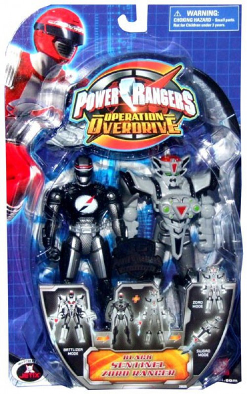 Power Rangers Operation Overdrive Black Sentinel Zord Ranger Action ...
