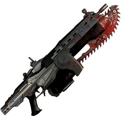 NECA Gears of War Lancer 36 Prop Replica Bloody Version - ToyWiz