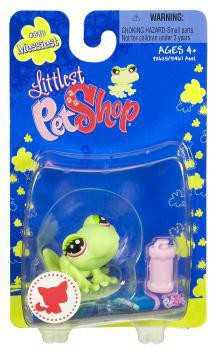 Littlest Pet Shop Messiest Frog Figure 898 Pink Waterbottle Hasbro Toys ...