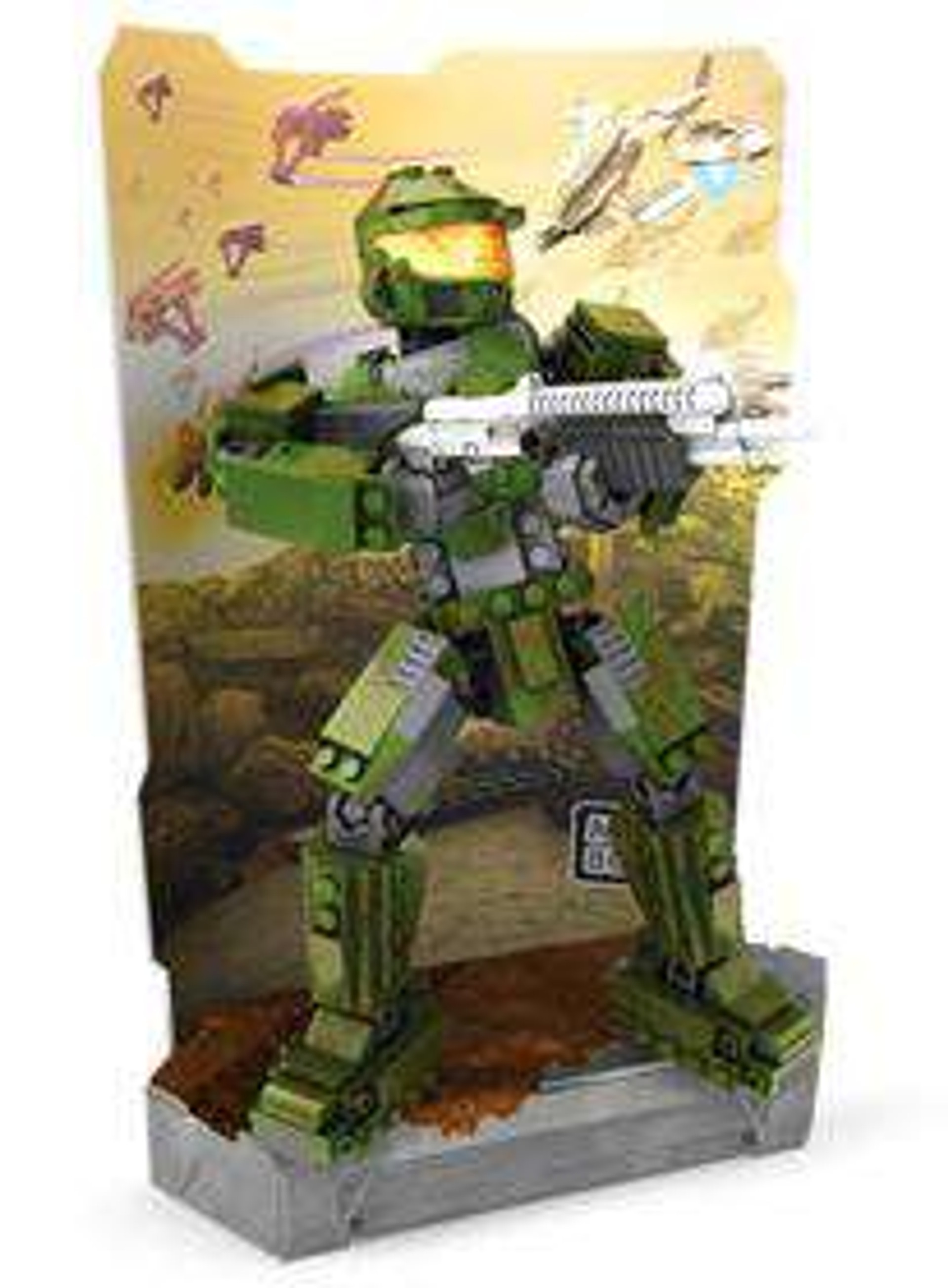 Mega Bloks Halo The Authentic Collectors Series Green Unsc Spartan Ii