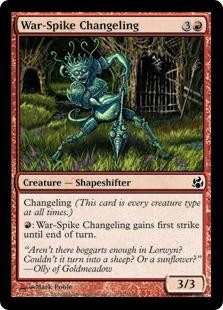 Magic The Gathering Morningtide Single Card Common War-Spike Changeling ...