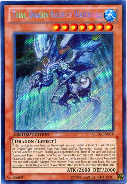 YuGiOh Holiday Tin Promo Single Card Secret Rare Tidal, Dragon Ruler of ...