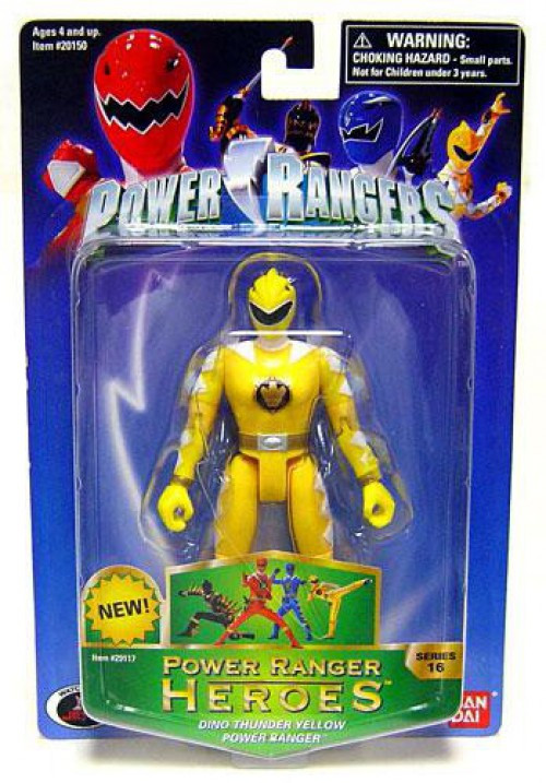 Power Rangers Power Ranger Heroes Series 16 Dino Thunder Yellow Ranger ...