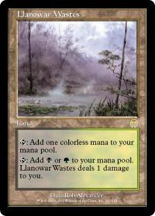 Magic The Gathering Apocalypse Single Card Rare Llanowar Wastes 141 ...