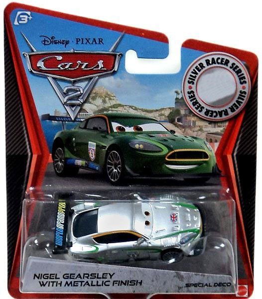 Disney Pixar Cars Cars 2 Silver Racer Series Nigel Gearsley with ...