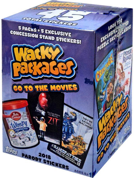 Wacky Packages Topps 2018 Go to the Movies Trading Card Sticker BLASTER ...