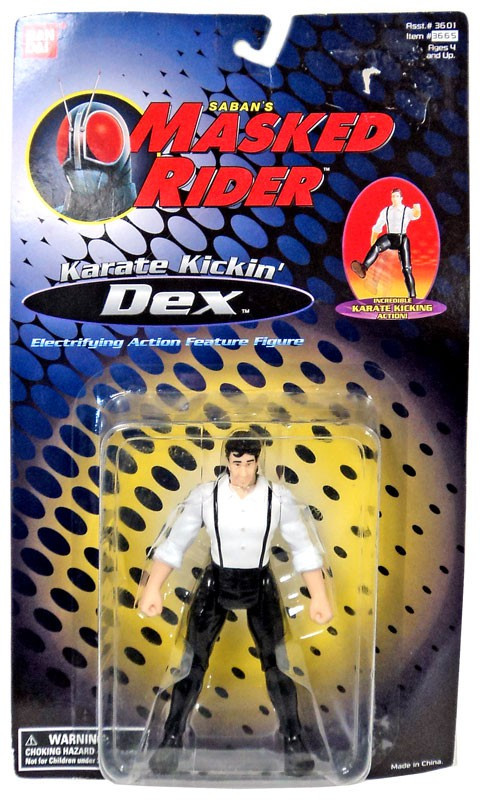 Sabans Masked Rider Karate Kickin Dex 5 Action Figure Bandai America ...