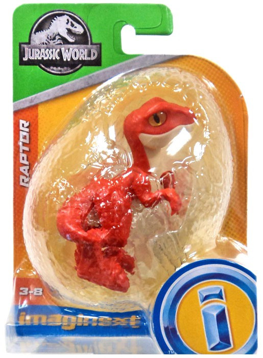 Fisher Price Jurassic World Imaginext Raptor Mini Figure Red - ToyWiz