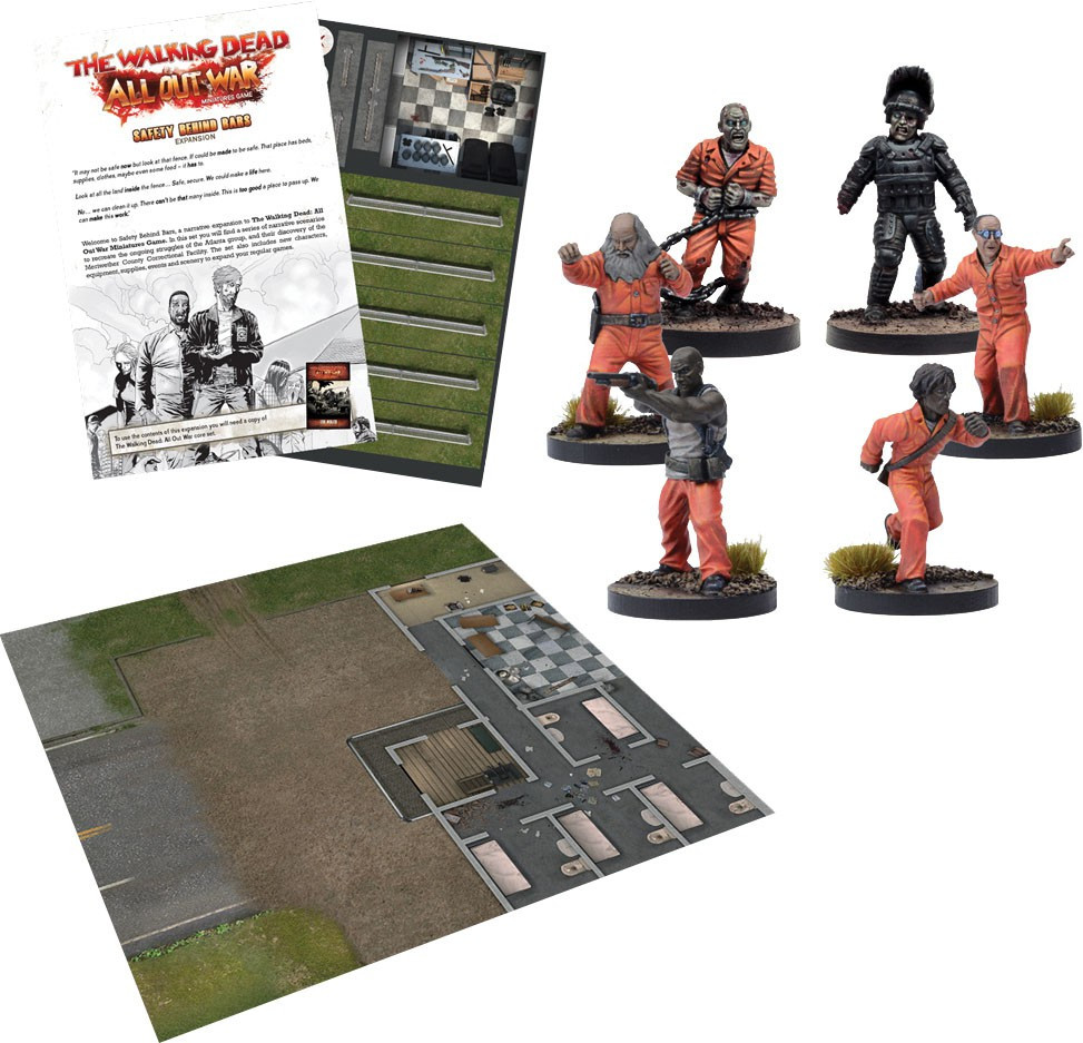 The Walking Dead Walking Dead All Out War Miniature Game Safety Behind ...