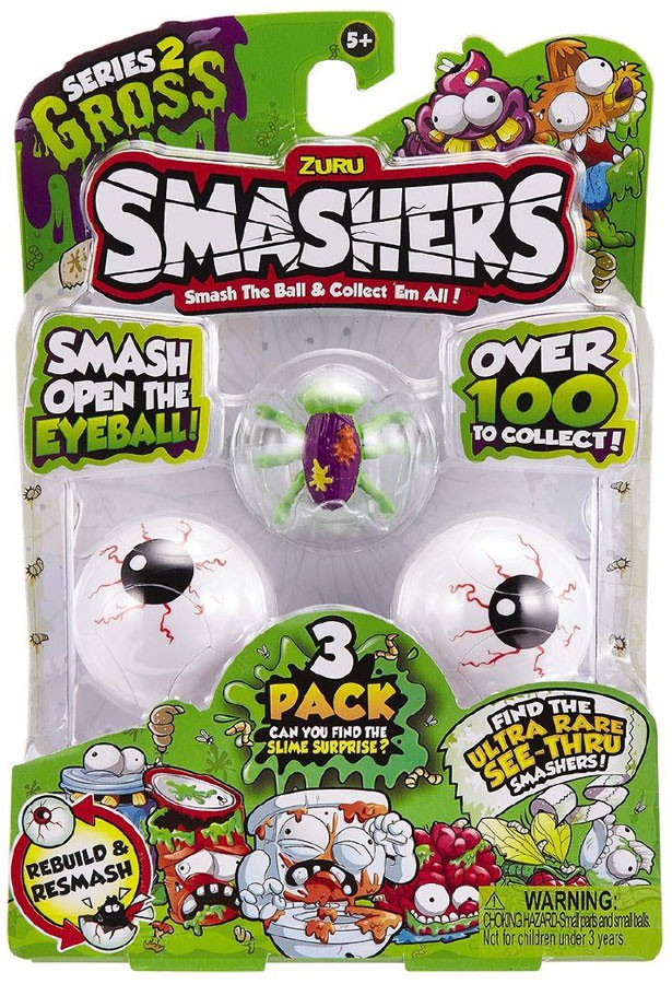 Smashers Series 2 Gross Mini Figure 3-Pack Zuru Toys - ToyWiz