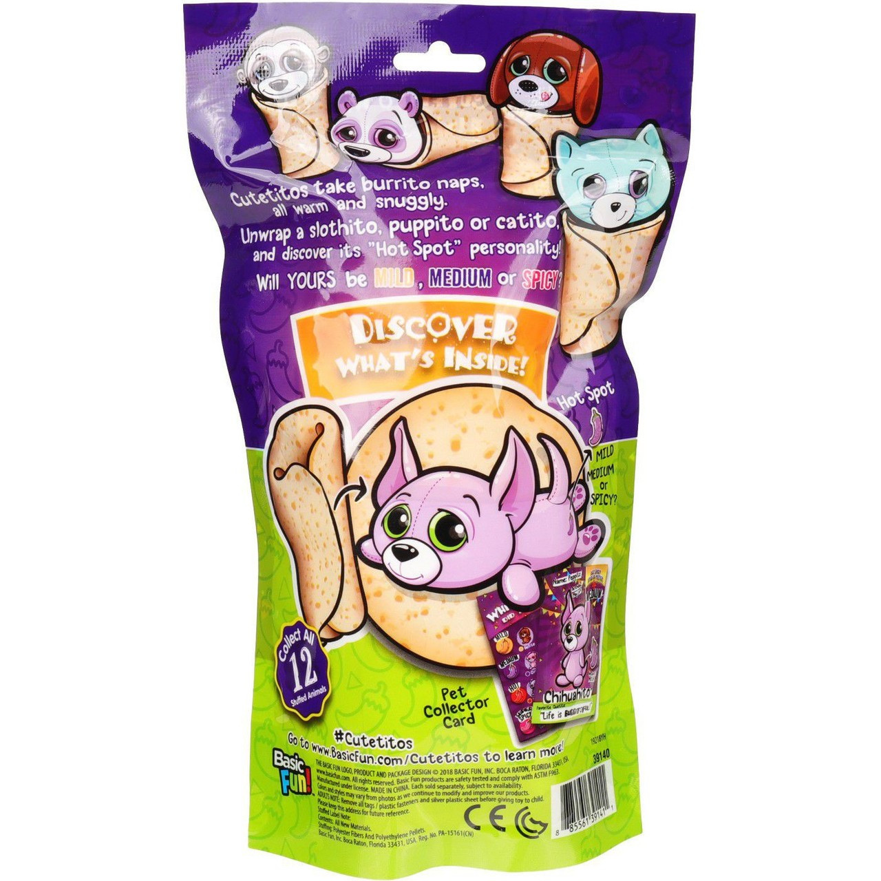 Cutetitos Mini Plush Series 1 7.5 Mystery Pack Basic Fun - ToyWiz