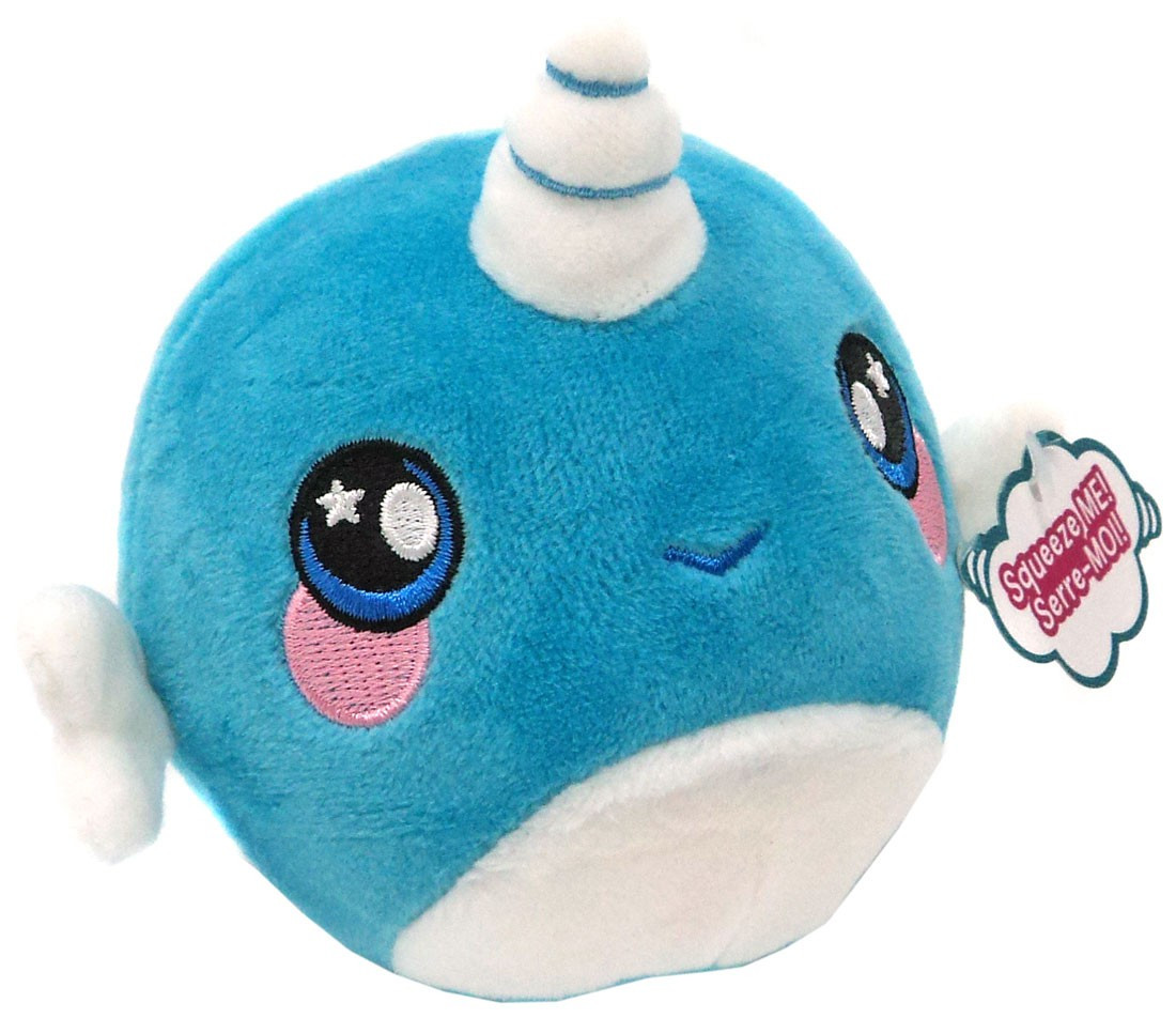 Squeezamals Series 2 Nadia Narwhal 3.5 Plush Beverly Hills Teddy Bear ...