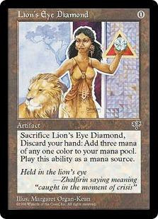 Magic The Gathering Mirage Single Card Rare Lions Eye Diamond LEDM3 ...