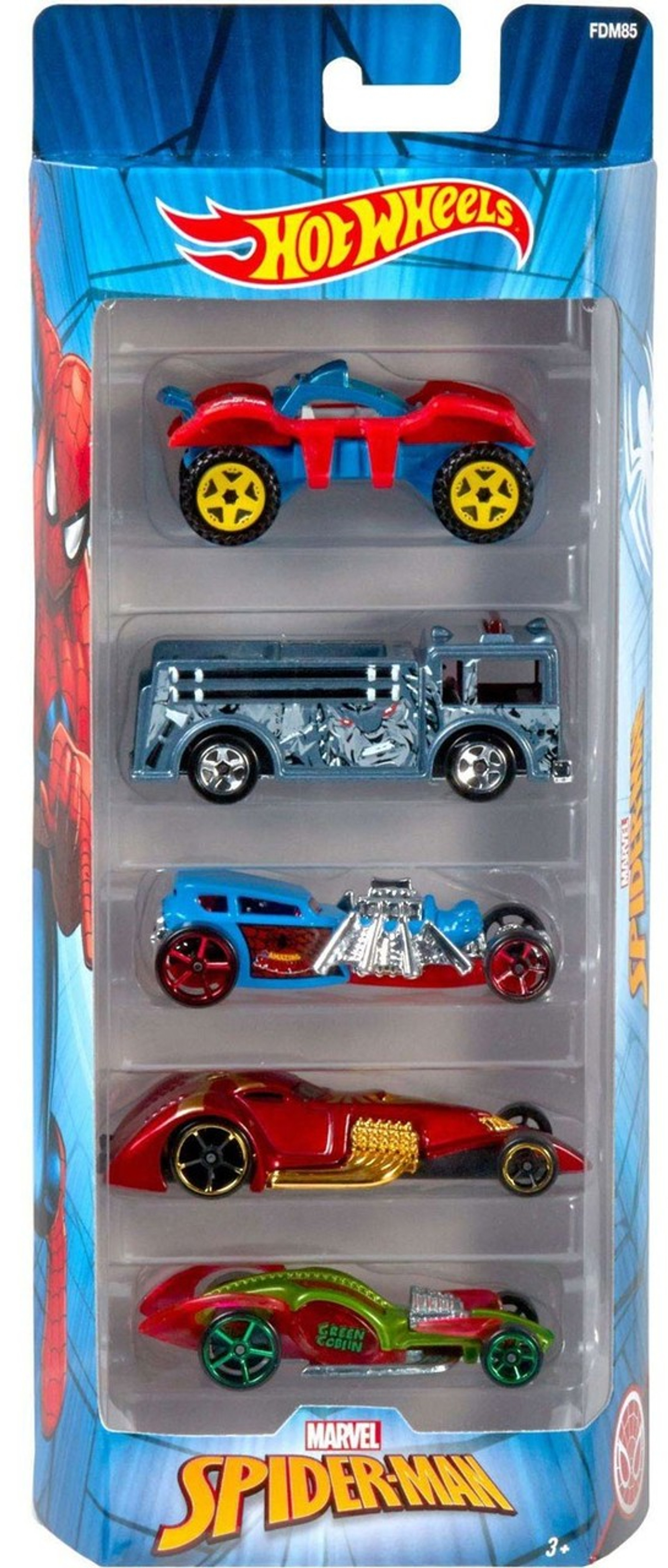 Hot Wheels Marvel Spider Man Die Cast Car 5 Pack Mattel Toys Toywiz