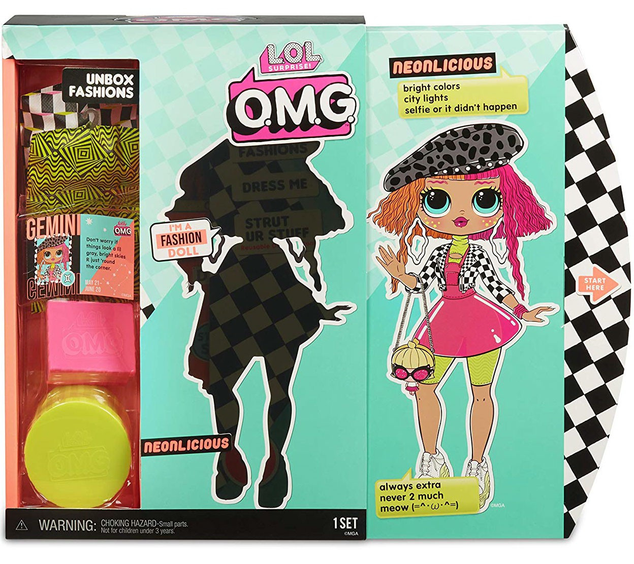 LOL Surprise OMG Series 1 Neonlicious Fashion Doll MGA Entertainment ...