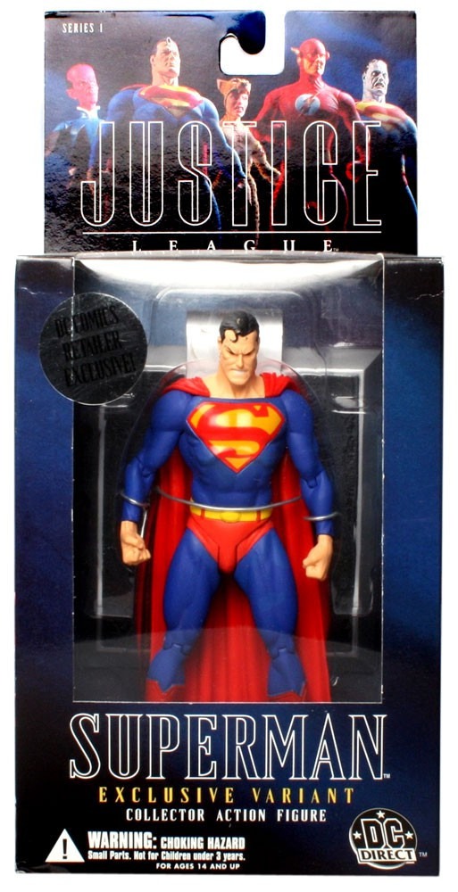 DC Superman Alex Ross Justice League Superman Exclusive Action Figure ...